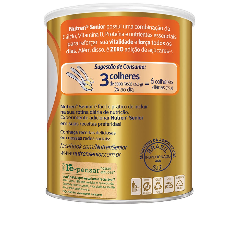 Nutren Senior Zero Lactose - Lata 740g